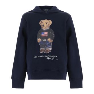Polo Ralph Lauren Sweatshirt aus Baumwollmischung mit Polo Bear - - Sweatshirts & Hoodies - Herren - Blau - M