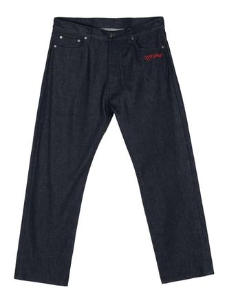 Off-white Jean Bootcut - Bleu Foncé