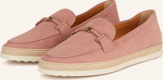 Tod's Tods Loafer Gomma Rafia rosa