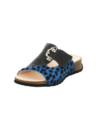 Think Think Mizzi Damen chromfrei gegerbte nachhaltige Pantolette, AZURO/Kombi 9270, 43 EU