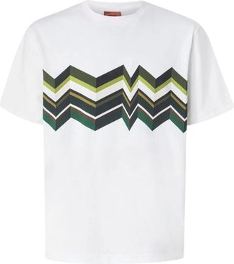 Missoni Homme, Tops, Blanc, Taille: XS Missoni T-shirts et Polos