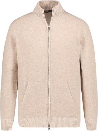 Boggi Milano Herren Cardigan beige meliert