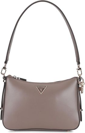 Guess Damen Daryna Top Zip Shoulder Bag Umh&auml;ngetasche, Dunkles Taupe
