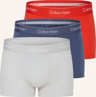 Calvin Klein 3er-Pack Boxershorts Icon Cotton Stretch Low Rise grau