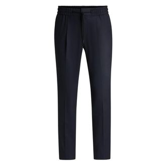 HUGO BOSS Schmal geschnittene Business-Hose - - Trousers - Herren - Schwarzk - XL