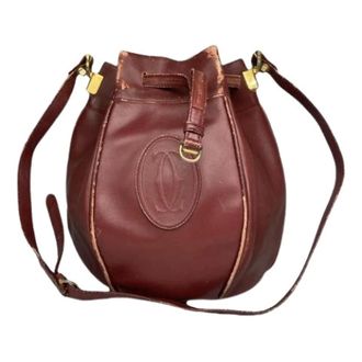 Cartier Sac Seau en Cuir Pre-owned - Femme - Pre-owned - Rouge - Taille: ONE Size