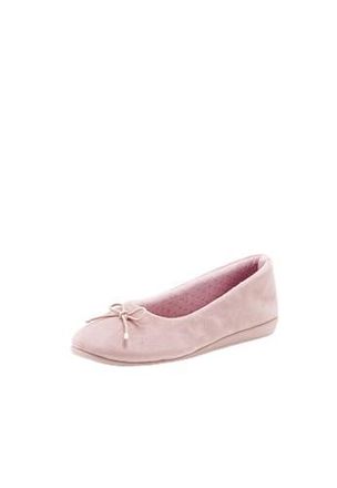 Damart Ballerines compens&eacute;es en Velours Rose Taille 40