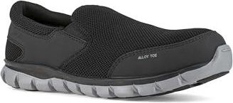 Reebok Mens Sublite Cushion Work Safety Toe Athletic Slip-on Work & Safety Shoe, Black, 13 US
