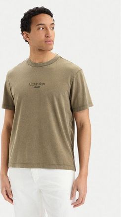 Calvin Klein Jeans T-Shirt LV04RB824G Gr&uuml;n Regular Fit