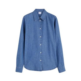 Aspesi Denim-Hemd mit vorderen Kn&ouml;pfen - - Blouses & Shirts - Damen - Blau - L