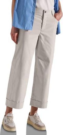 Street One A379038 Pantalon en sergé à Jambes Droites, Moonstone Sable, 44W / 28L Femmes