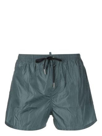 Dsquared2 short de bain &agrave; logo imprim&eacute; - Vert