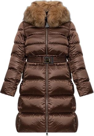 Moncler Femme, Manteaux, Brun, Taille: 36 FR Leersies Down Coat
