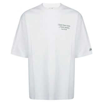 MC2 Saint Barth T-shirt oversize Watch Have Money - Homme - Tops - Blanc - Taille: XL