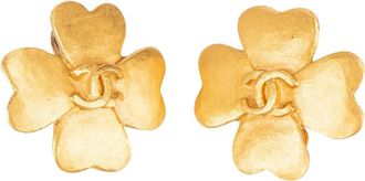 Chanel Halskette - Chanel Golden CC Clovercleaf Earclips - Gr. unisize - in Mehrfarbig - f&uuml;r Damen