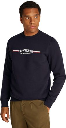 Tommy Hilfiger Herren Sweatshirt Rundhalsausschnitt, Blau (Desert Sky), 3XL