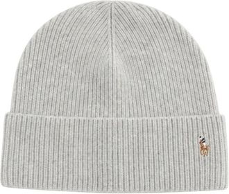 Ralph Lauren Bonnet en laine c&ocirc;tel&eacute;e - Homme - Accessoires - Gris - Taille: ONE Size