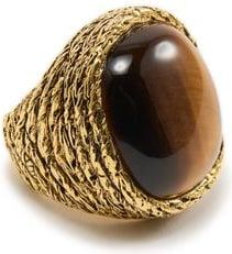 Aurélie Bidermann Miki Eye of Tiger - Brauner Ring