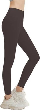 Generic Legging de sport pour femme - Noir - En polyester - Long - Opaque - Pantalon de yoga - Taille haute - Push Up - Pantalon de yoga - Pantalon de sport s