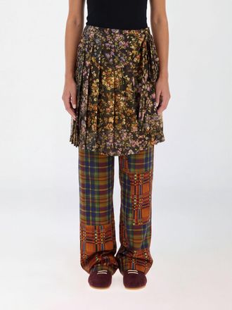 Dries Van Noten High-Waist Palazzo-Hose von mit Patchwork-Print