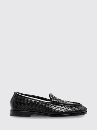 Bottega Veneta Mocassins Silenzio en cuir dagneau &agrave; motif Intrecciato