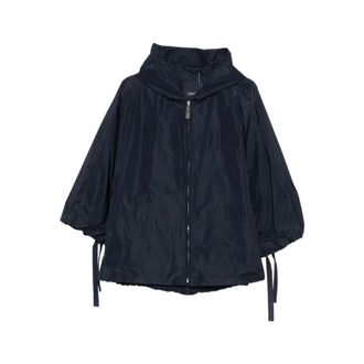Max Mara Femme, Vestes, Bleu, Taille: 36 FR Veste &agrave; capuche