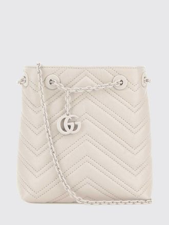 Gucci GG Marmont Mini-Beuteltasche von aus Chevron-Matelass&eacute;-Nappaleder mit GG-Logo