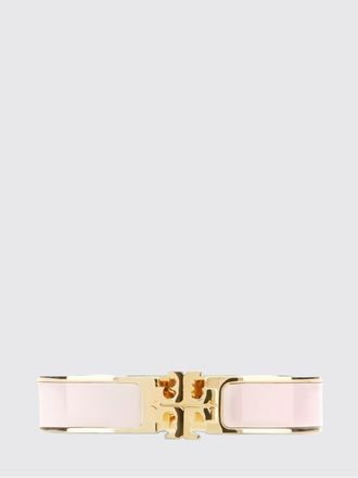 Tory Burch Bracelet jonc Kira en laiton &eacute;maill&eacute; avec logo Double T