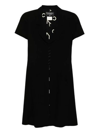 Chanel robe &agrave; manches courtes (1997) - Noir