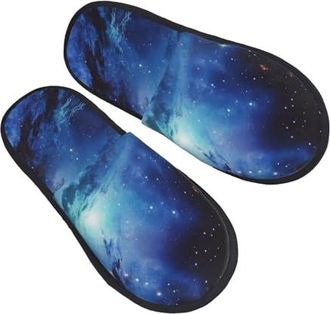 Generic Slippers Univers Bleu, Galaxie Spatiale Lavables Pantoufles Portative Chaussons Pour Outdoor Hiver DIntérieur M