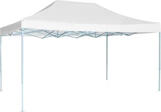vidaXL Tente de r&eacute;ception pliable 3x4,5 m Blanc