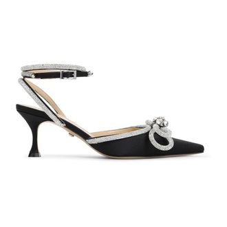 Mach & Mach Mach & Mach, Femme, Chaussures, Noir, Taille: 37 EU Escarpins en Soie Noire Strass Style Élégant