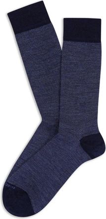 Marcoliani Calze in cotone occhio di pernice lunghezza polpaccio - - Underwear - Herren - Blau - ONE SIZE