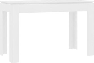 vidaXL Table de salle à manger Blanc 120x60x76 cm Bois dingénierie vidaXL