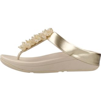 FitFlop Femme, Chaussures, Jaune, Taille: 39 EU Fino Bead-Cluster Toe-Post Sandal
