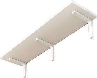 Generic Schwimmende Wandregaleinheit, rustikale Regale Küche Aufbewahrungsverstellbar montierte Bücherregale Pflanzenholz und Metallausstellung für Wohnzimmer