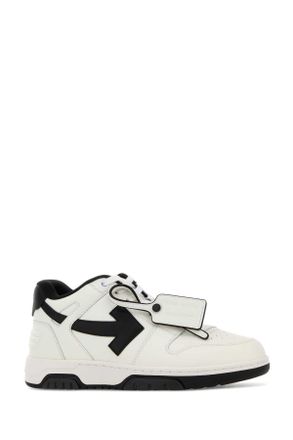 Off-white Mens White Leather Out Of Office Sneakers Whiteblack