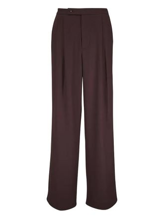 Vince pantalon &agrave; design pliss&eacute; - Marron