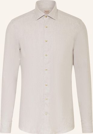 Stenströms Flanellhemd Slim Fit grau