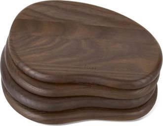 Ferm Living Planches de pr&eacute;sentation Cairn en bois - Set de 4 Ferm Living