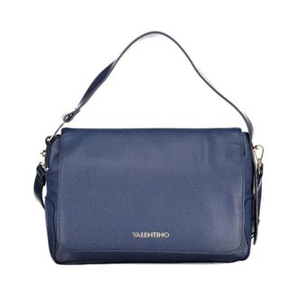 Valentino Handtasche aus Polyurethan mit Henkel und goldfarbener Hardware - - Bags - Damen - Blau - ONE SIZE