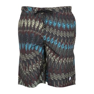 Marcelo Burlon AOP Feathers Laceup Boardshort - - Swimwear - Herren - Mehrfarbig - S