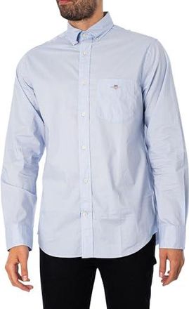 GANT REG Poplin Shirt Chemise, Light Blue, XXL Homme