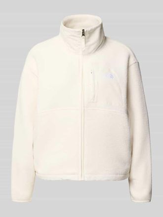The North Face Fleecejacke mit Stehkragen und Label-Stitching