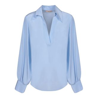Blanca Vita Benjamin Blouse - - Blouses & Shirts - Damen - Blau - L