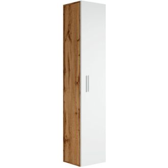Badplaats Badplaats - Badezimmer Badschrank Pluto 150cm Eiche, weiß - Regal Schrank Ho