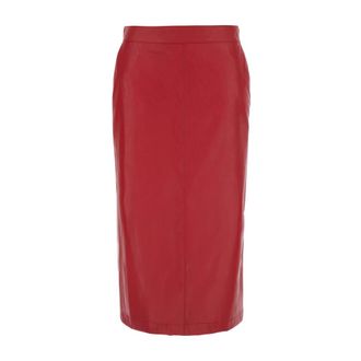 Pinko Rock mit Wildlederoptik - - Skirts - Damen - Rot - M