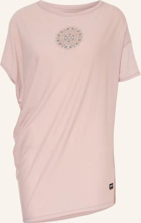 super.natural Funktionsshirt Ornamental Loose Mit Merinowolle rosa