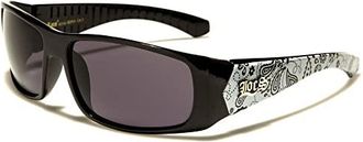 Locs lunettes de soleil mode ville habill&eacute; rap rappeur poker femmes hommes 8LOC91114-BDNA (branches blanc)