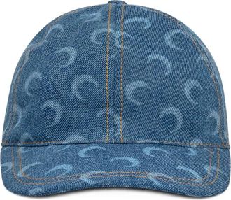 Marine Serre Homme, Accessoires, Bleu, Taille: ONE Size Casquette de baseball Moon